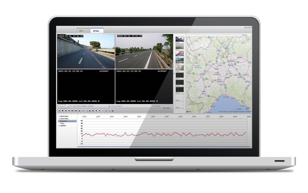 AHD mobile DVR for Vehicle 4G - MDVR for cars, trucks, bus, camper ...