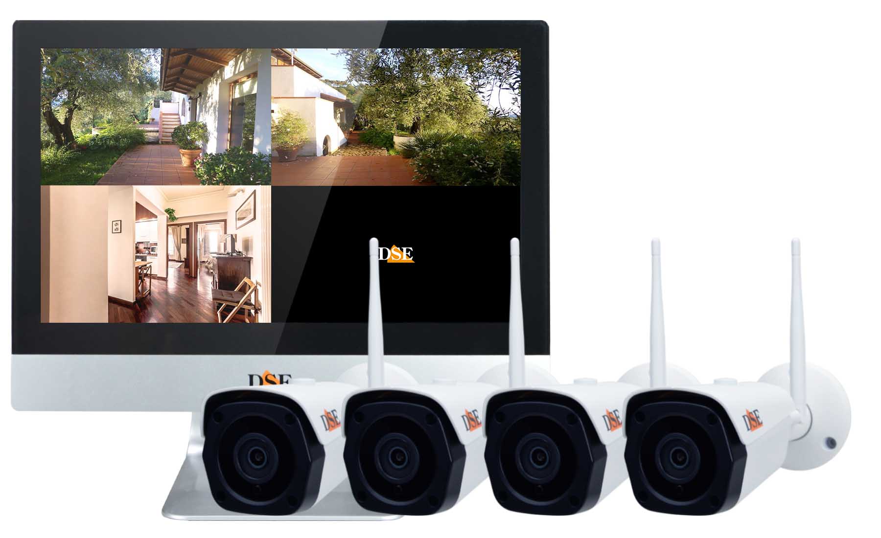 CCTV wifi Kit 5MP e 4K - Wireless cameras kit - Video surveillance kit ...